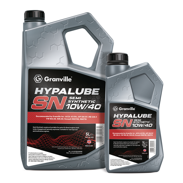 Granville Fully Synthetic Engine Oil Hypalube SN SS 10W/40 Trade ...